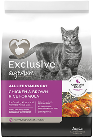 Exclusive® Signature All Life Stages Cat Chicken and Brown Rice - Munson Lakes LLC
