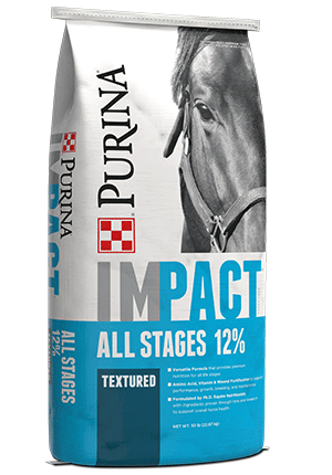 Purina® Impact® All Stages 12% Textured Horse Feed - Munson Lakes LLC